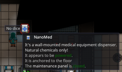 NanoMed (VendingMachineWallMedical) cannot be used, as it's usually ...