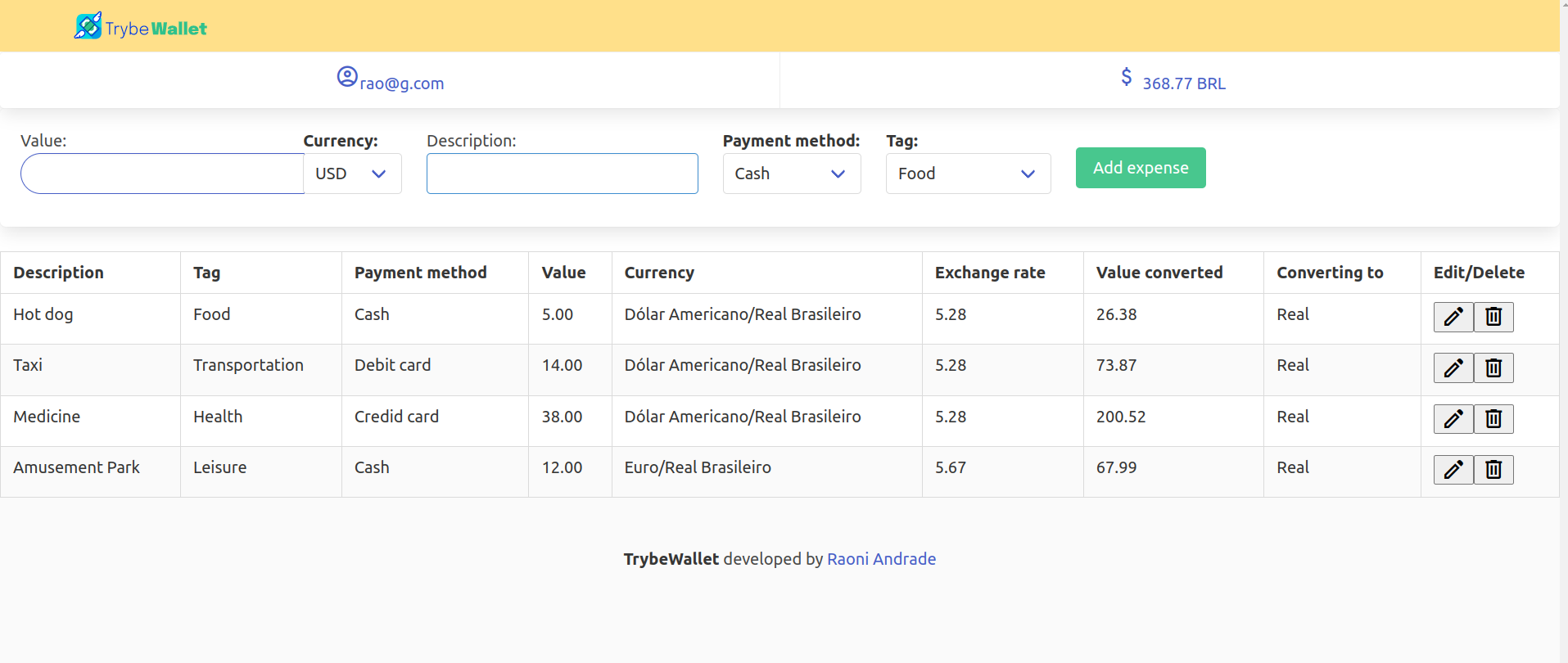 GitHub - Raoni-Andrade/currency_exchange_app: A virtual wallet to track ...