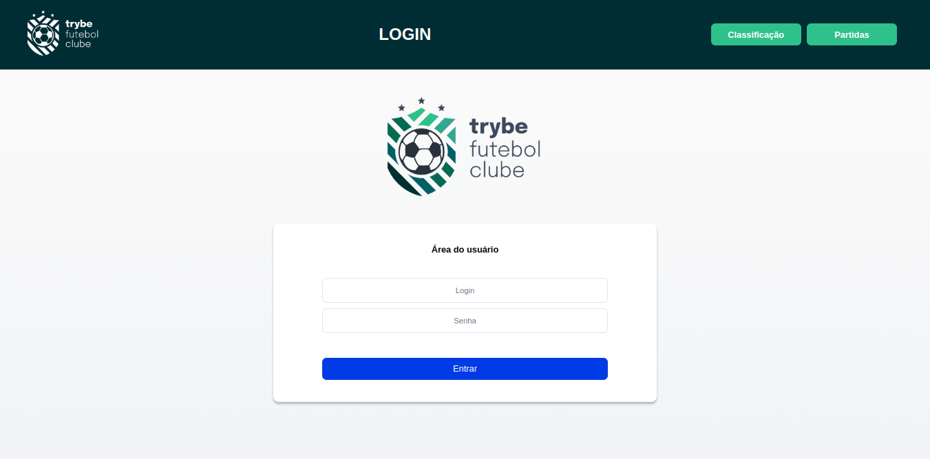 GitHub - Kduuu0581/trybe_futebol_clube: O aplicativo TFC é um site informativo sobre partidas e ...