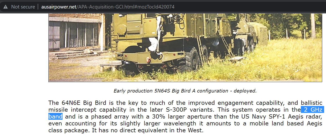 change frequency bands to E/F for all Big Bird C,D series radars ... change frequency bands to E/F for all Big Bird C,D series radars ...