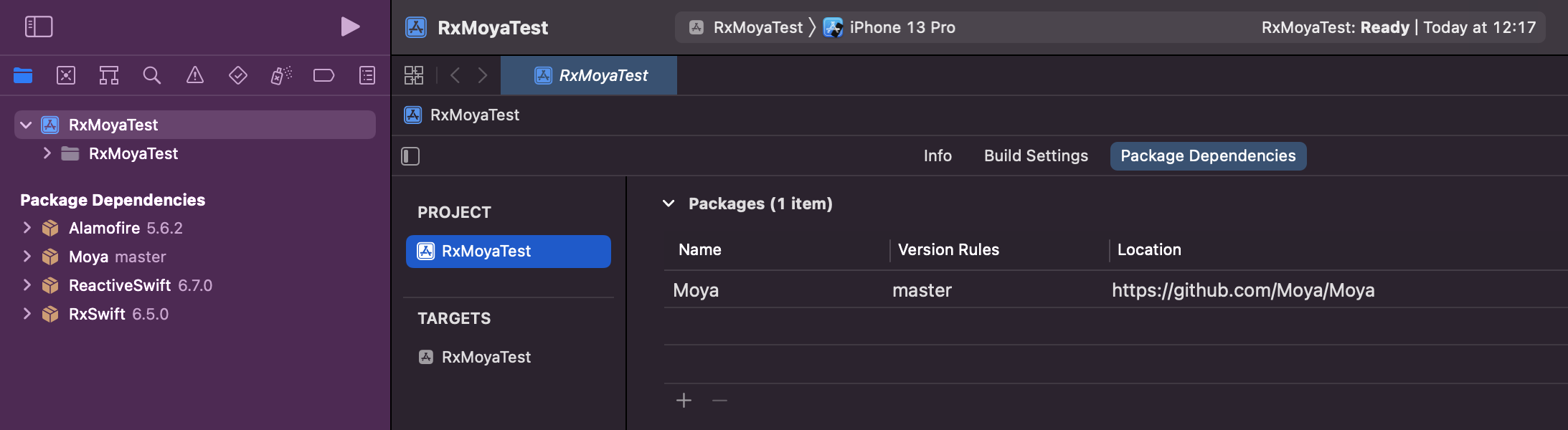 Dependency issue while integrating RxMoya swift package · Issue #2271 · Moya/Moya · GitHub