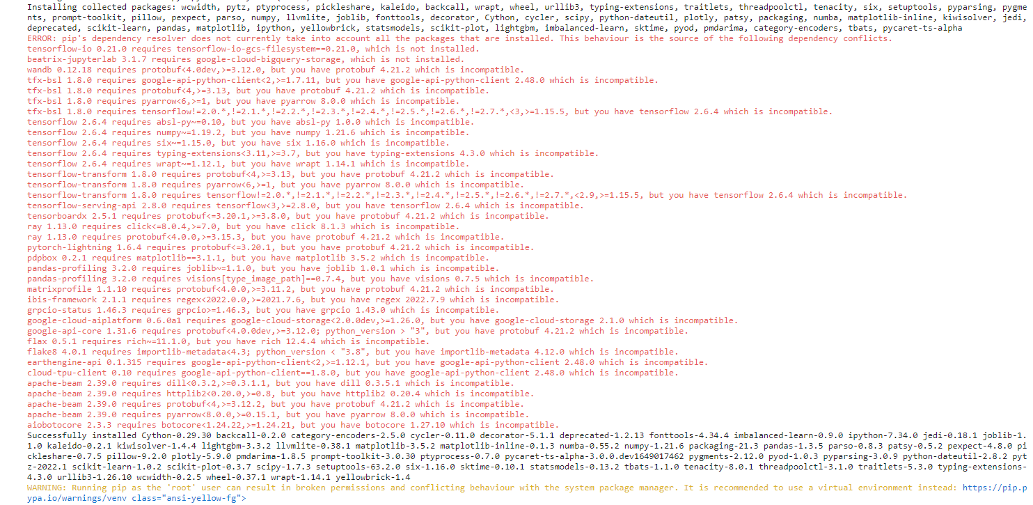 Issues With Installation Of Pycaret Please Help · Pycaret Pycaret · Discussion 2785 · Github