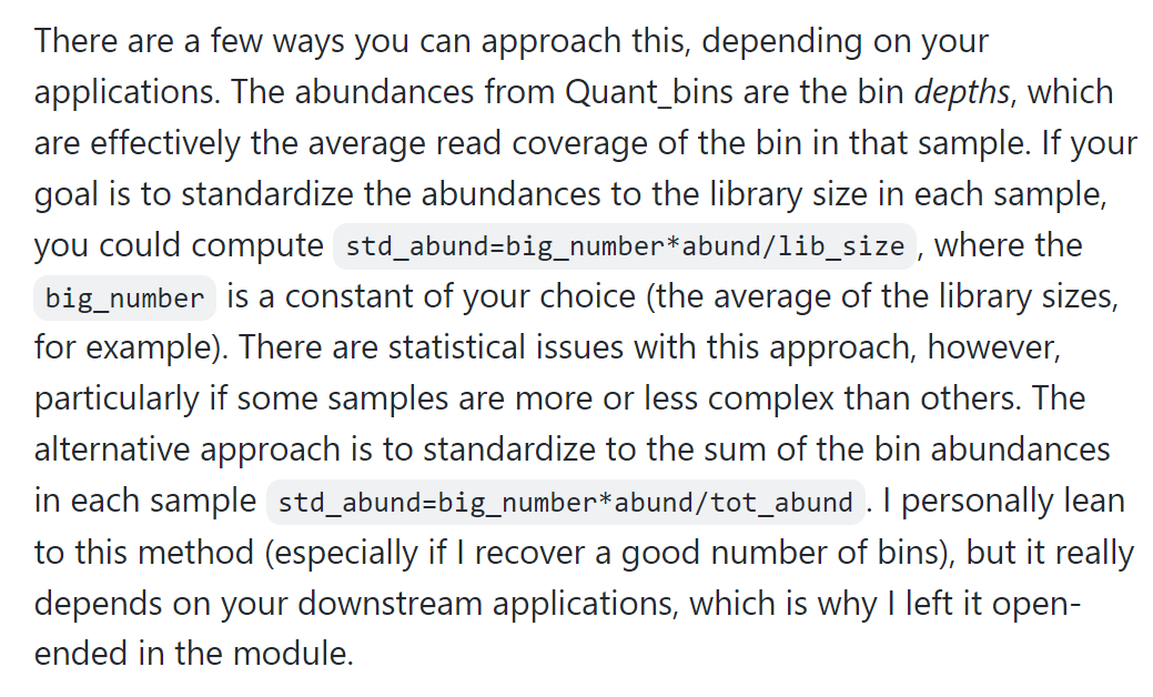 Specific interpretation of the relative abundance normalization formula · Issue #471 · bxlab ...
