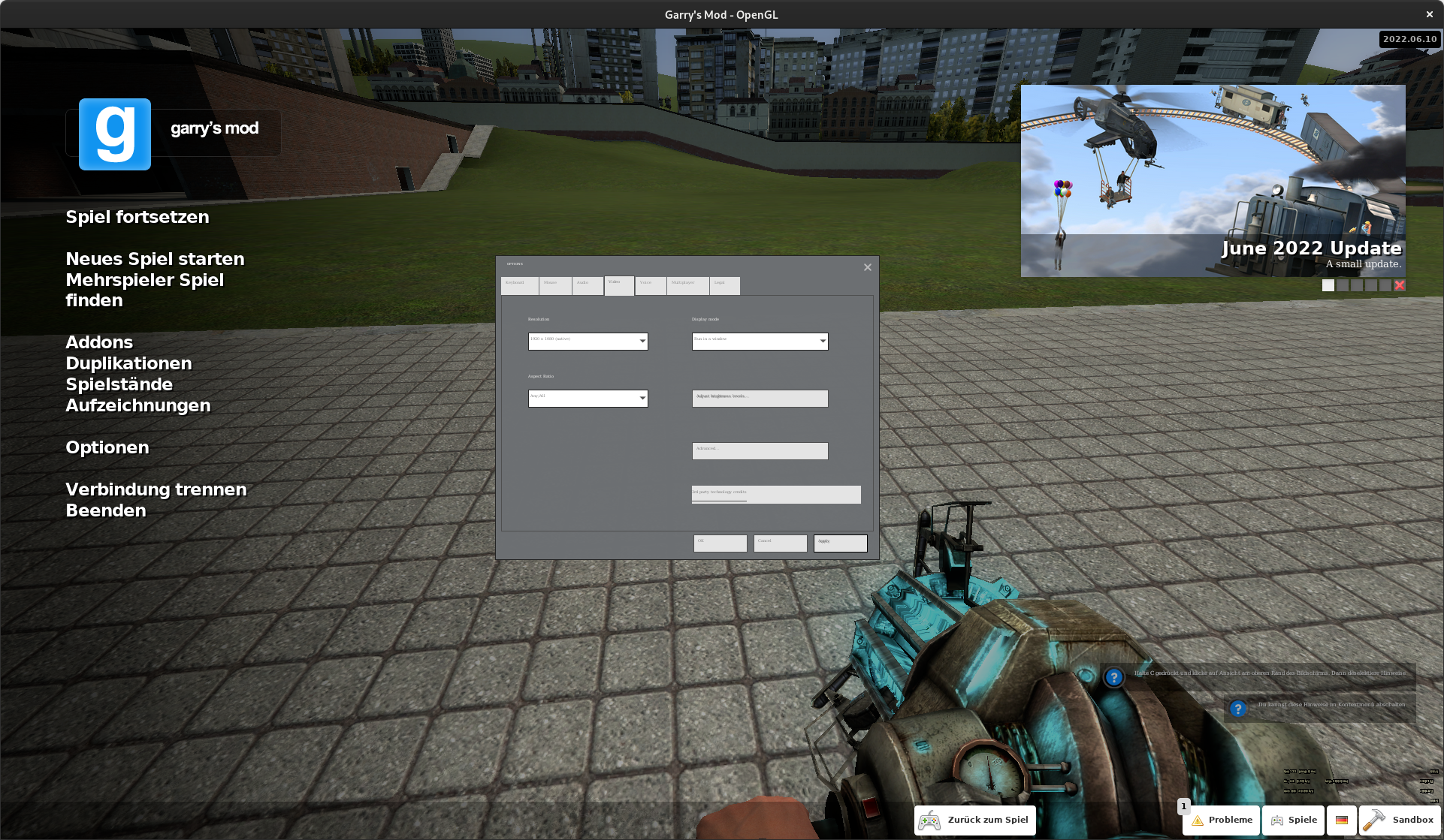 Tiny fonts on Linux / · Issue #5311 · Facepunch/garrysmod-issues · GitHub