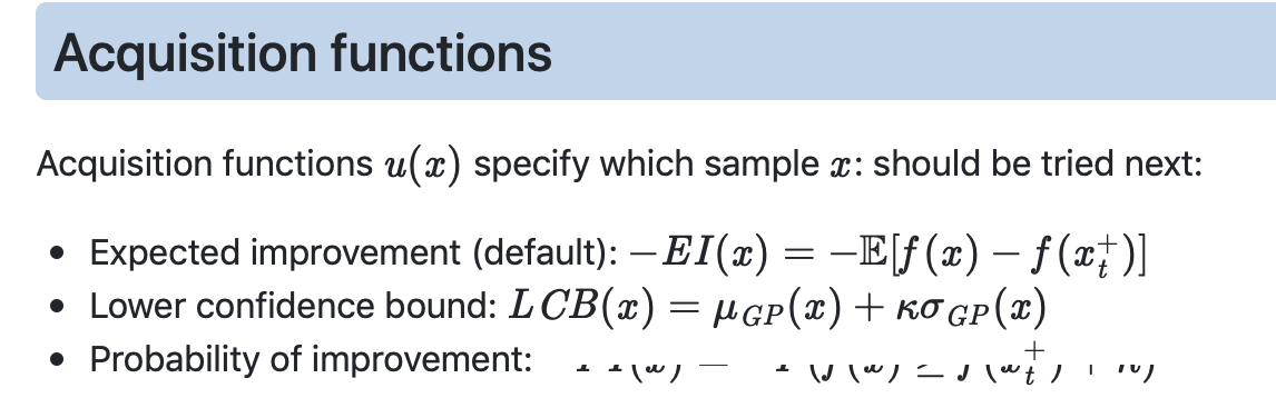 Display of maths in acquisition functions (BO) · Issue #893 · scikit ...