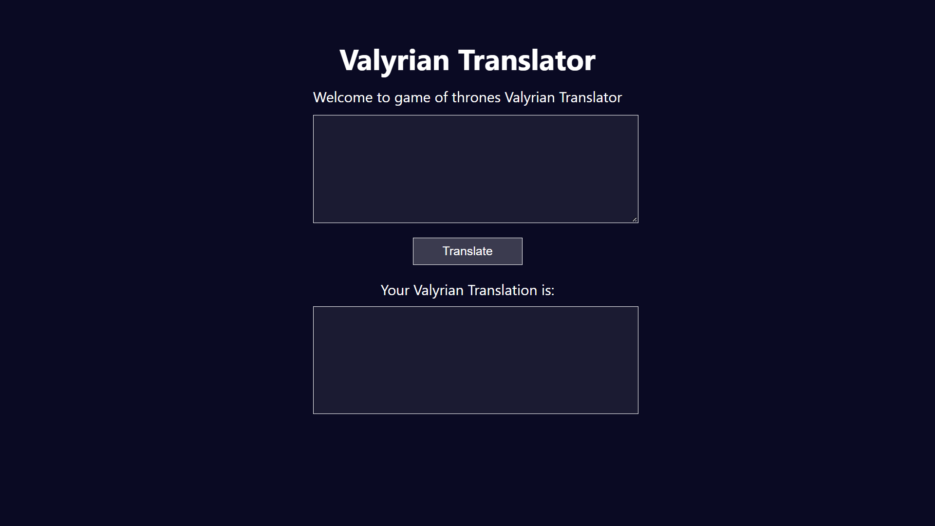 GitHub - 4bhish/Valyrian-react: A interactive web app where user can ...