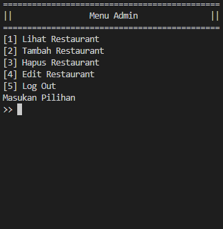GitHub - LianggaRistiana/program-makanan-online: ecommerce app terminal ...