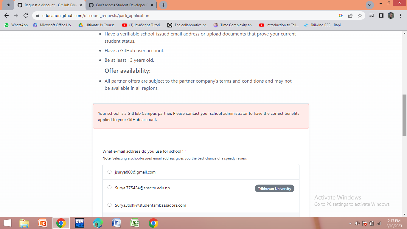 Can't access Student Developer Pack · community · Discussion #38428 ...