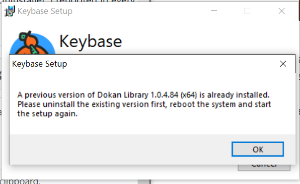 Keybase Files not working, installer broken. · Issue #10280 · keybase/client · GitHub