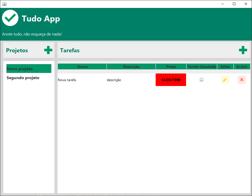 GitHub - gabrielSdejesus/tudoApp: Java Swing / SQL / POO / Maven / MVC