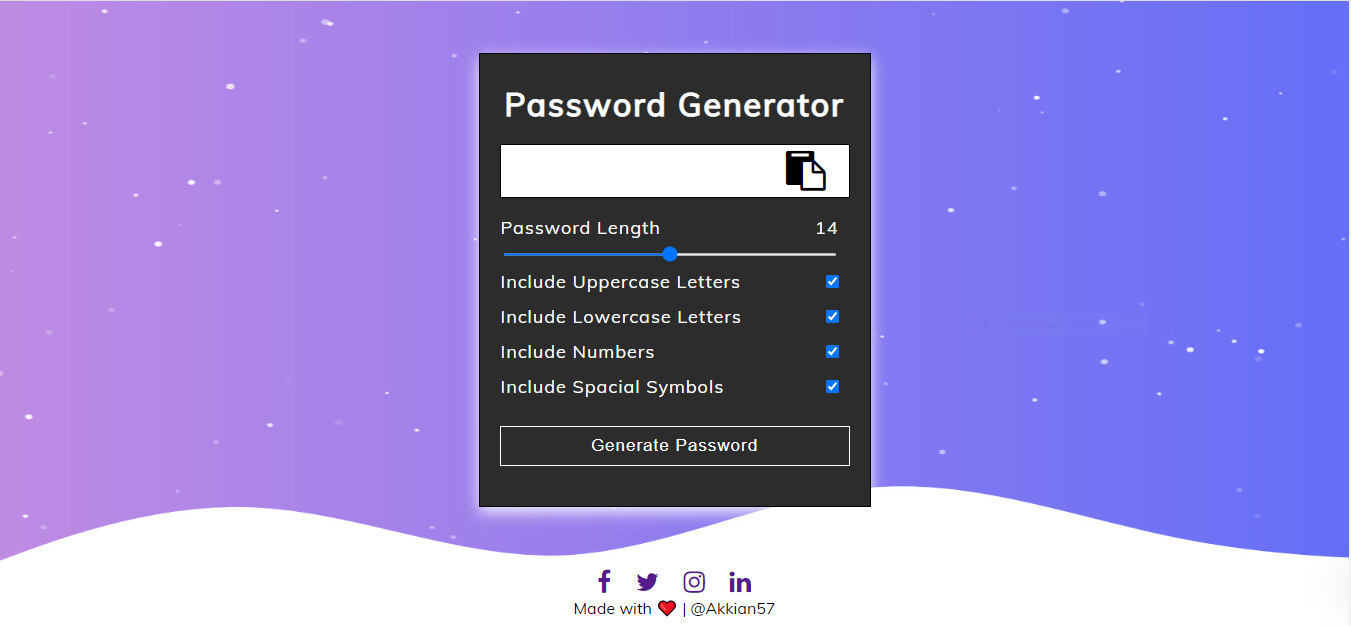 GitHub - Akkian57/Password-Generator