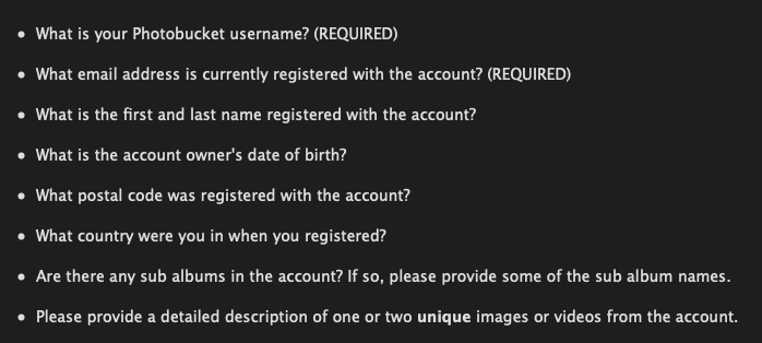 Photobucket no longer provides account deletion links · Issue #439 · jdm-contrib/jdm · GitHub