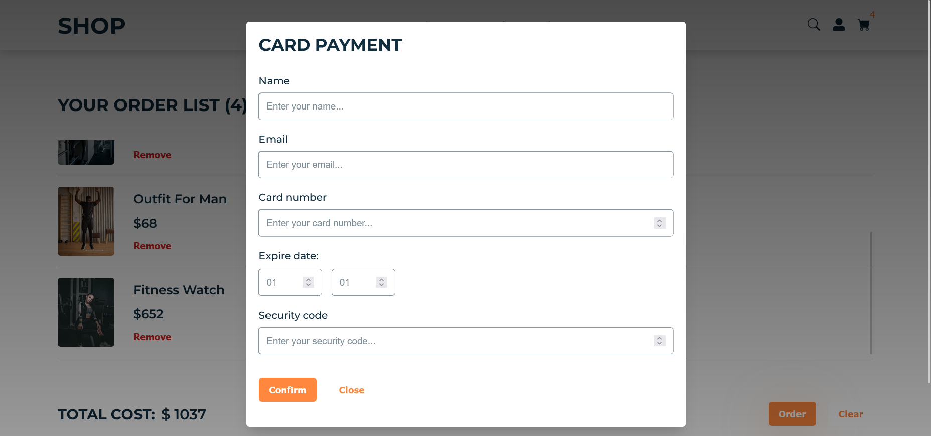 GitHub - PawelNogawka/fitness-shop