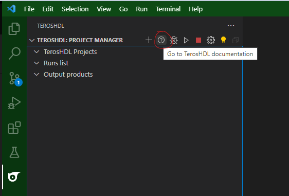 Go to TerosHDL documentation opens a terminal instead of the documentation in browser · Issue ...