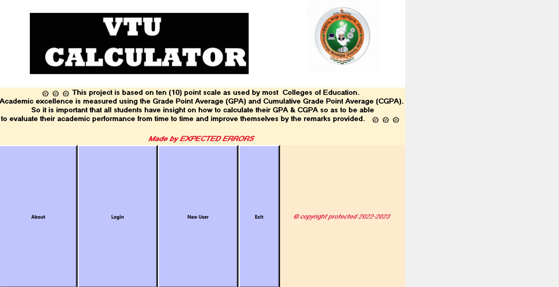GitHub - Swagbr/template-for-vtu-cgpa-sgpa-calulator