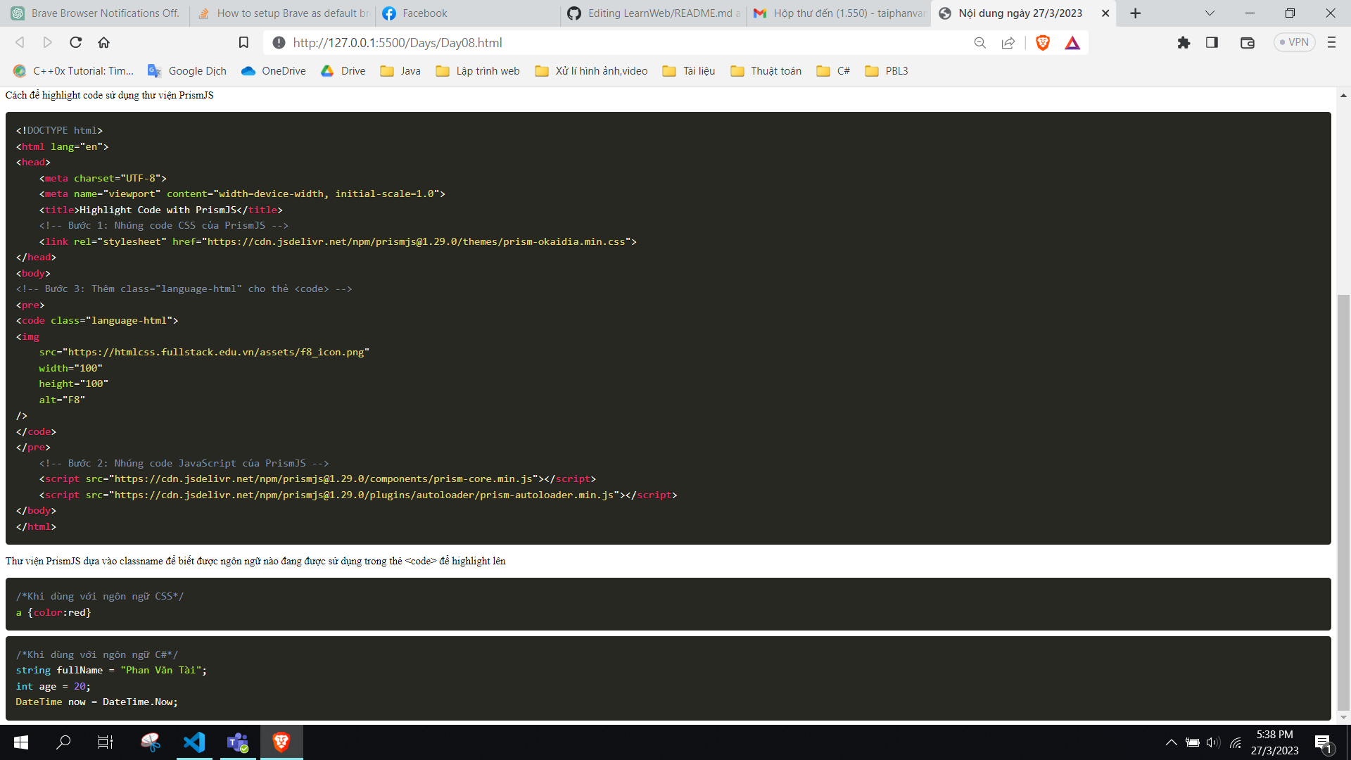 GitHub - taiphanvan2k3/LearnWeb: Tự học HTML, CSS