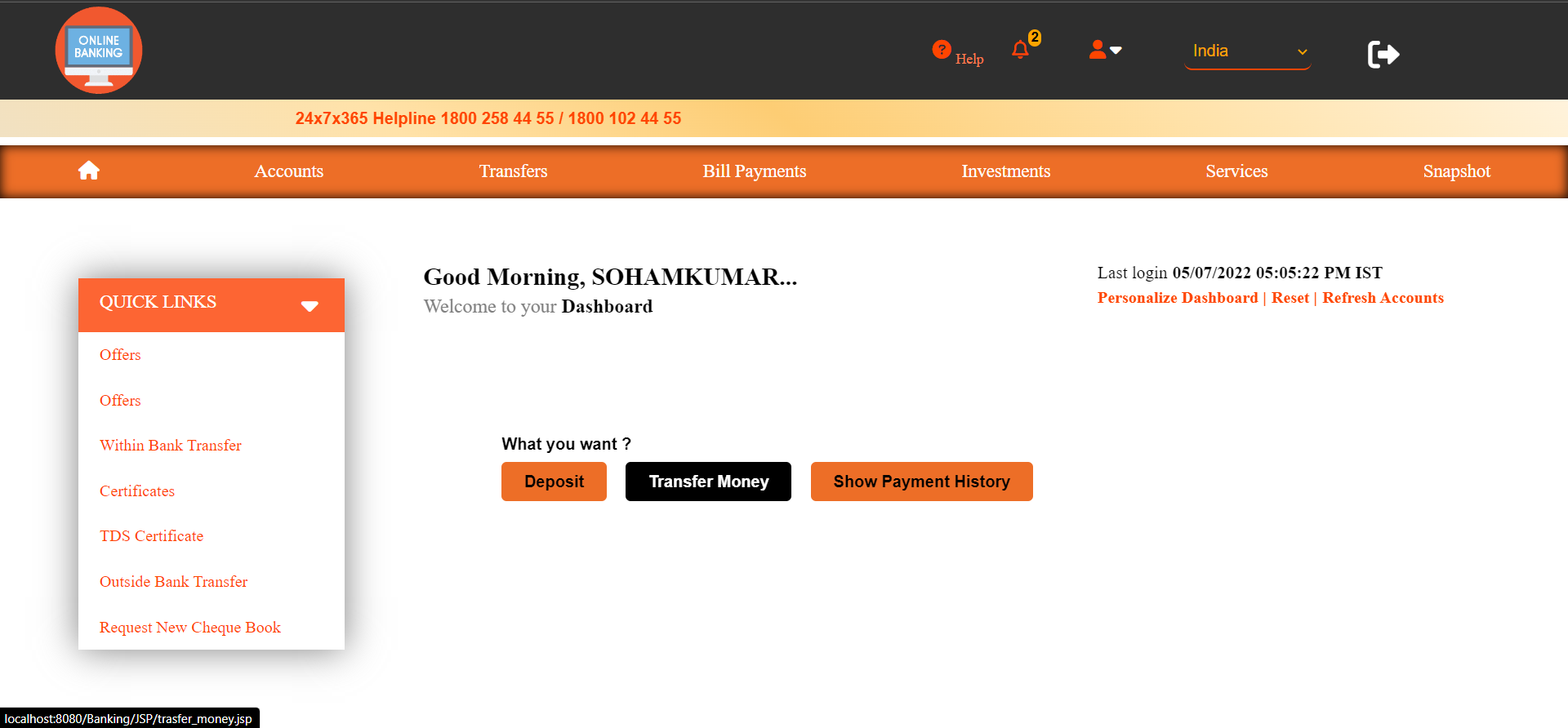 GitHub - 44private44/Online-Banking: It is JAVA based Web-Application with connect MySQL ...