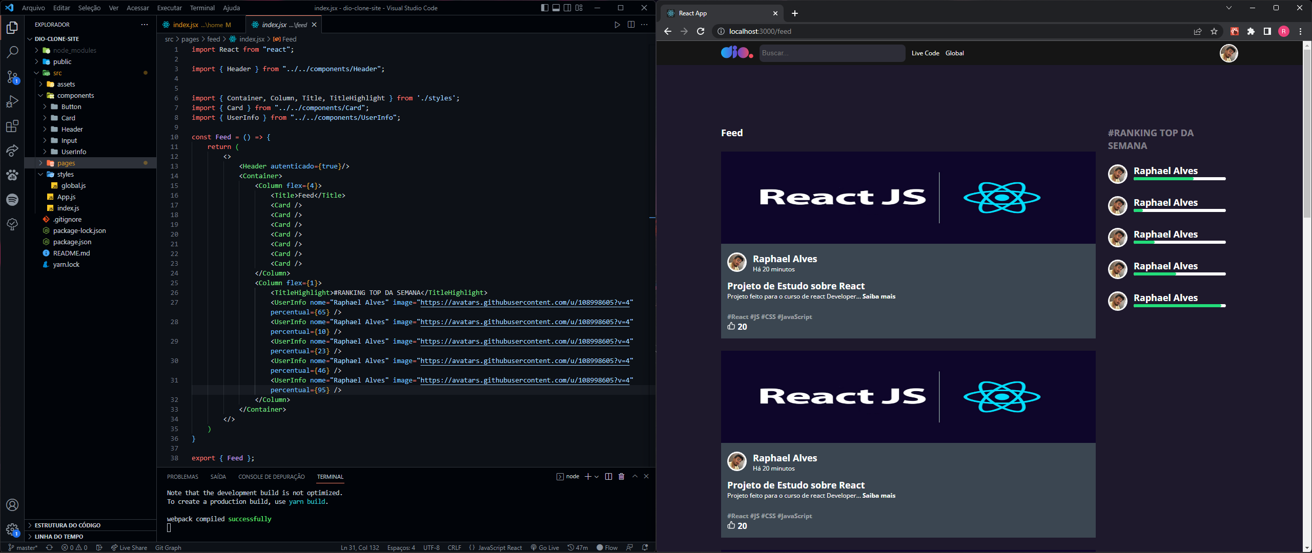 GitHub - euraphaeldev/dio-clone-site