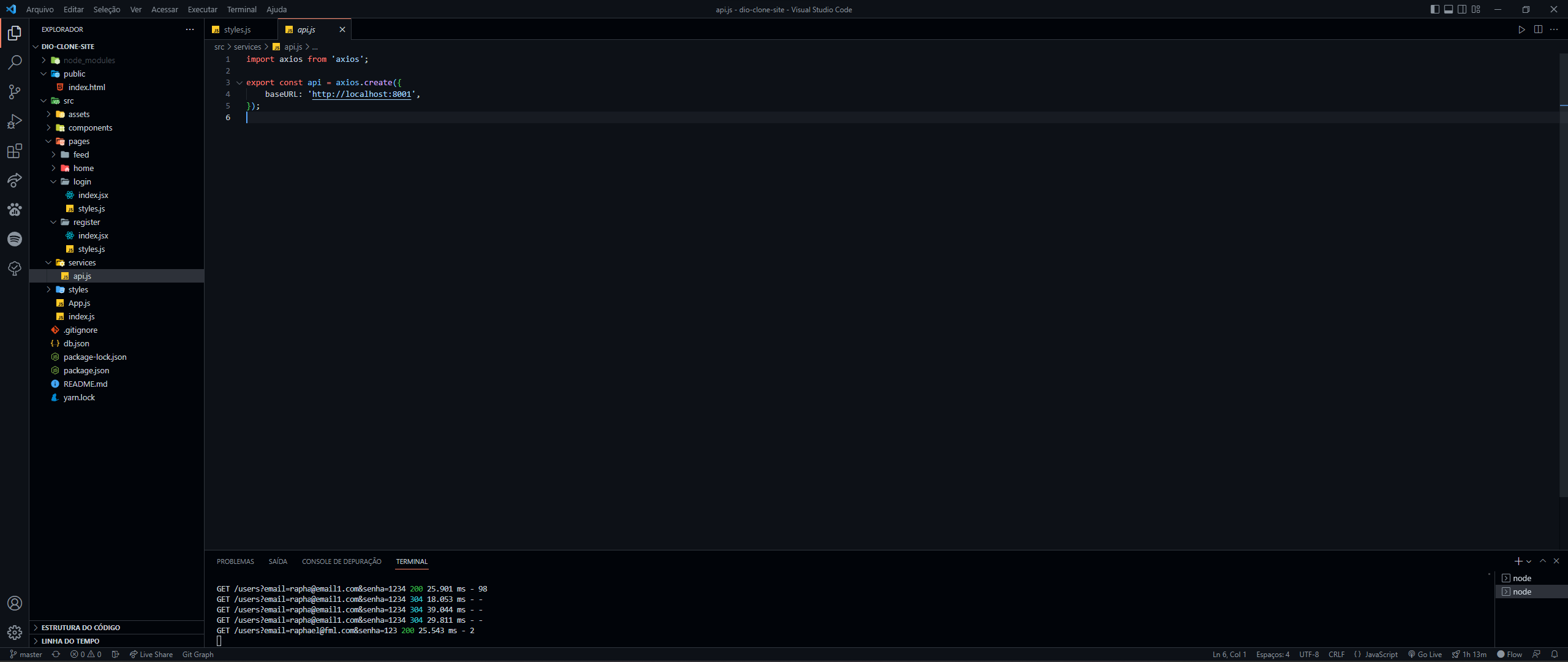 GitHub - euraphaeldev/dio-clone-site