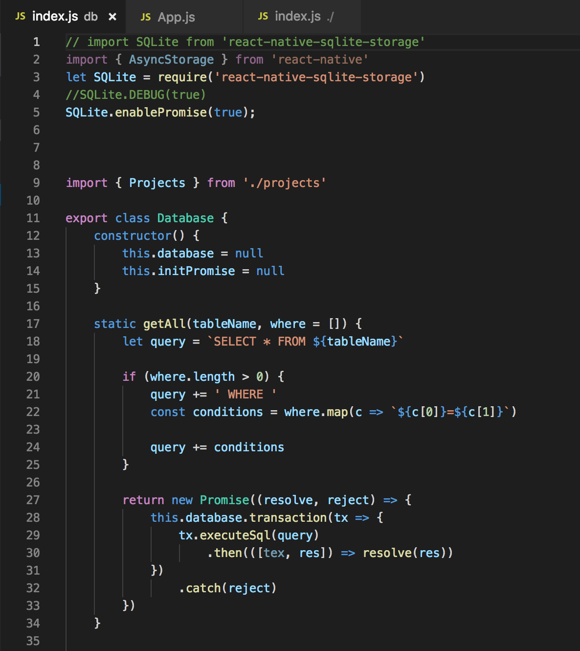 Doing correct setup for iOS but can't open db, getting undefined this.database.transaction ...