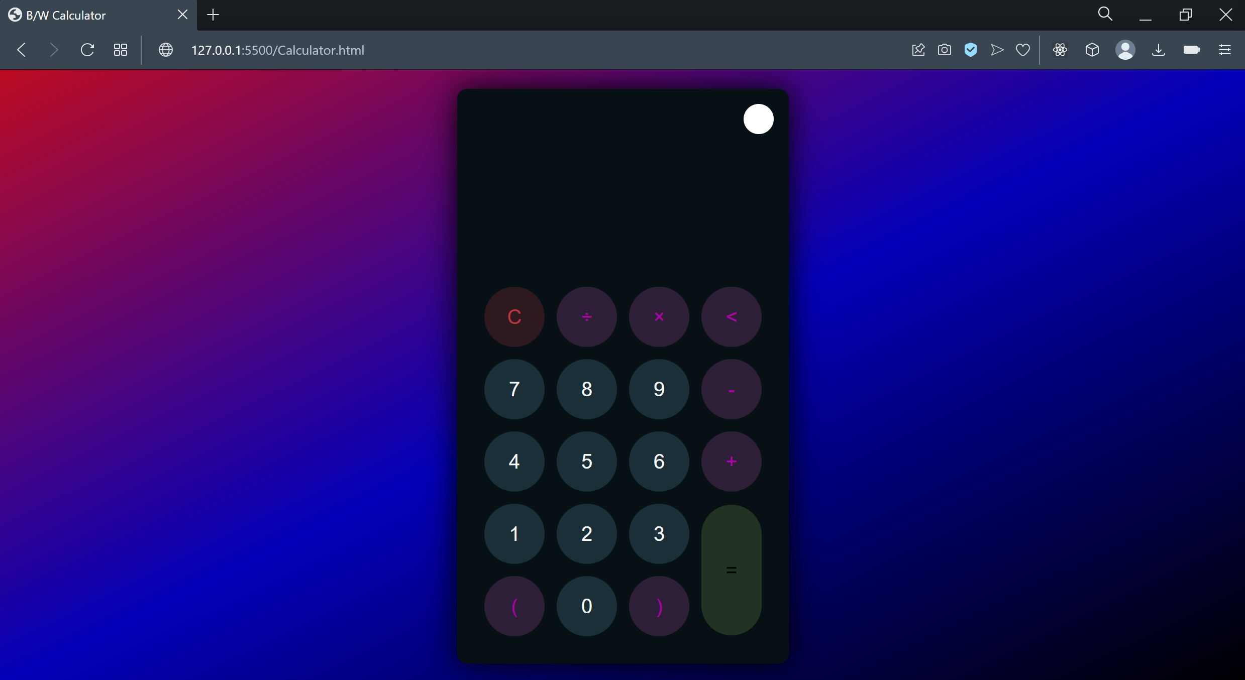 GitHub - sufyan14/Light-Dark-Calculator: Aesthetic Calculator