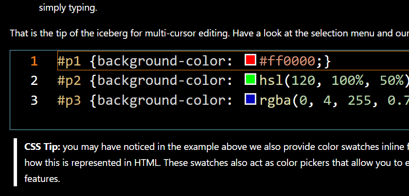 Scale documents (release note, playground, welcome, etc) as the Editor Font size. · Issue ...