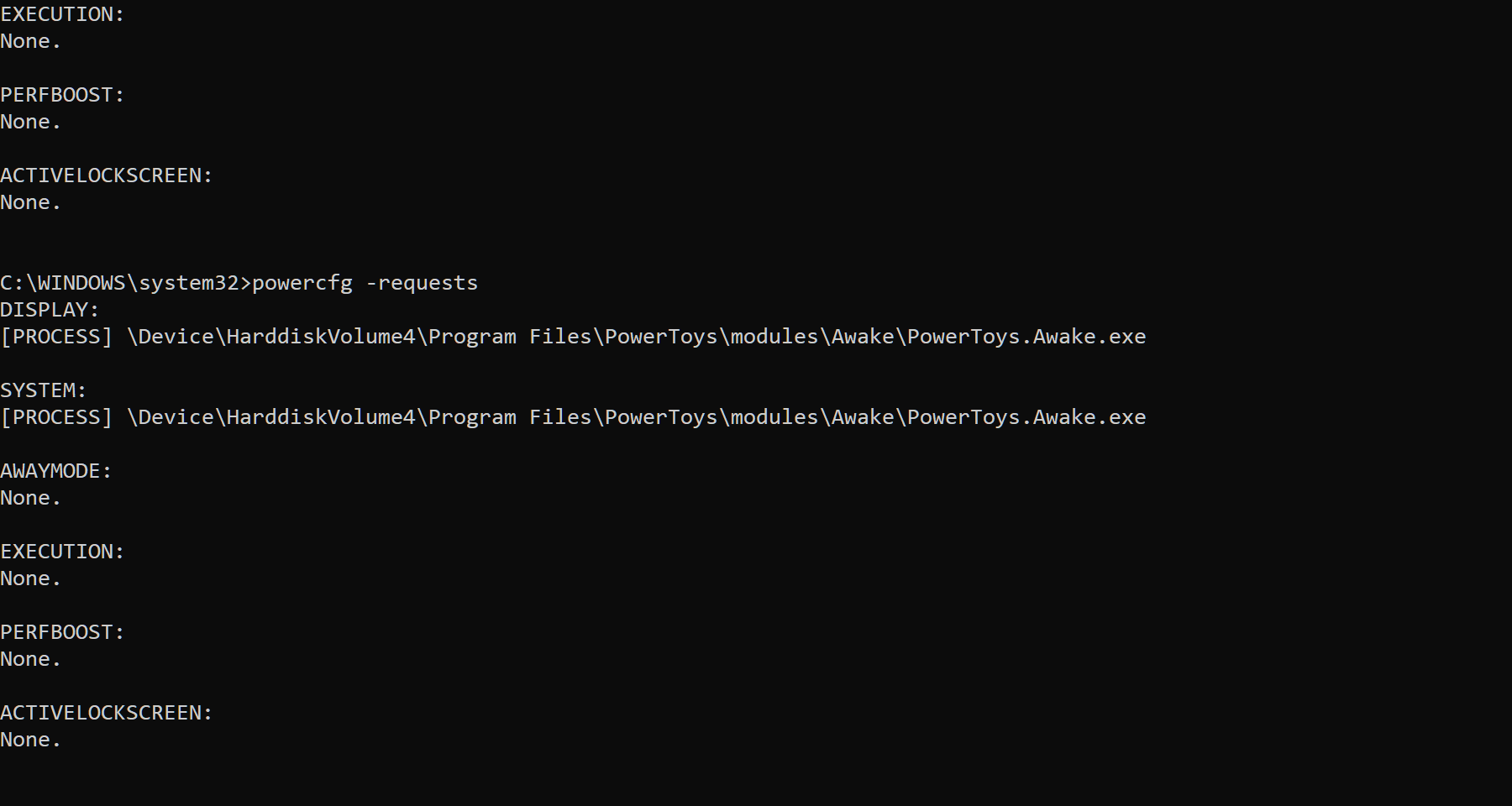 Awake Keeps System Alive Indefinitely Including Screen · Issue 18387 · Microsoftpowertoys