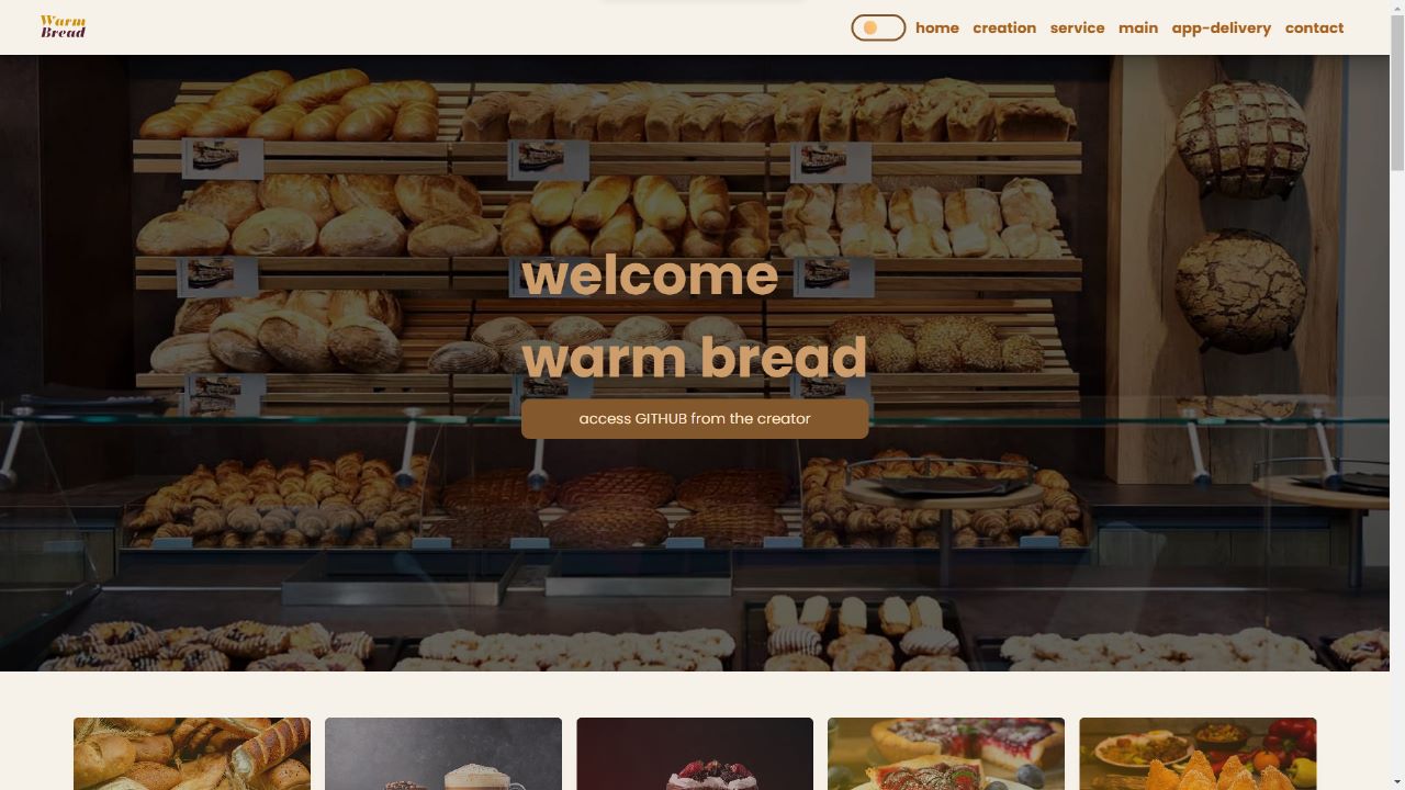 GitHub - lopppes/warm-bread: link do site