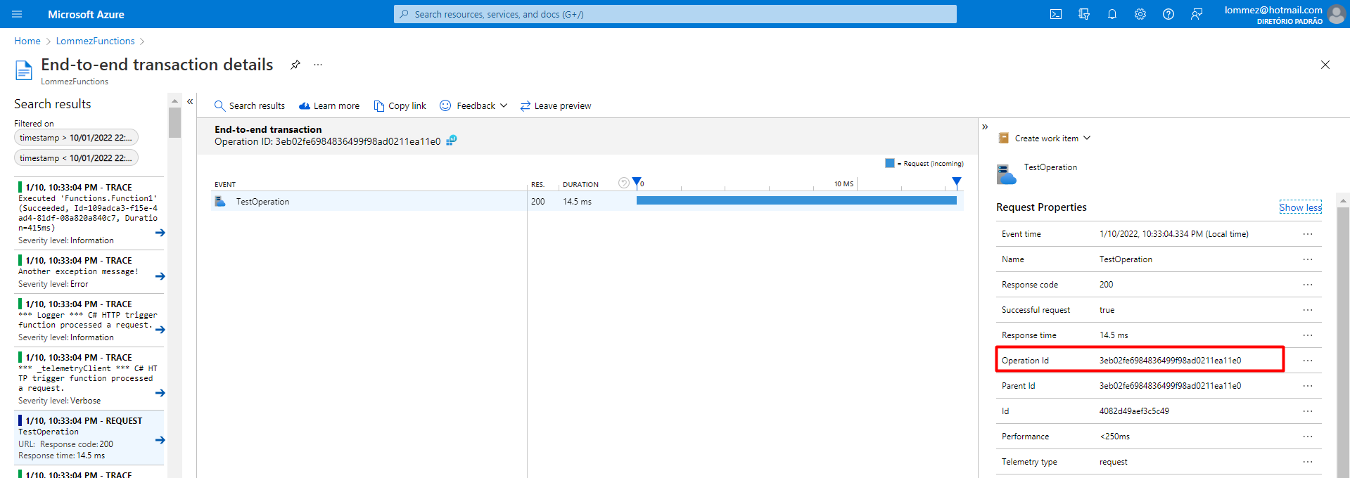 Trace/Errors logs without "OperationId" property in custom Operations · Issue #2513 · microsoft ...
