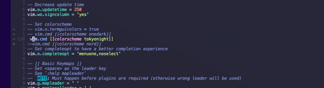 customize CursorLineNr's color · Issue #225 · folke/tokyonight.nvim · GitHub