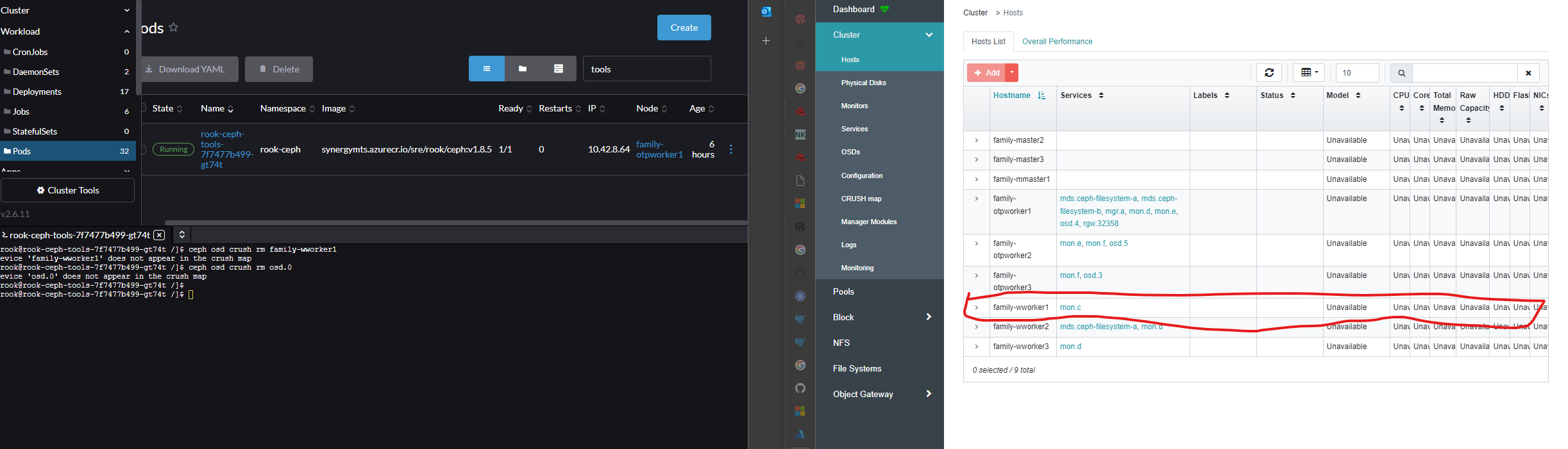 Not able to remove Ceph Host from Dashboard · Issue #12089 · rook/rook · GitHub