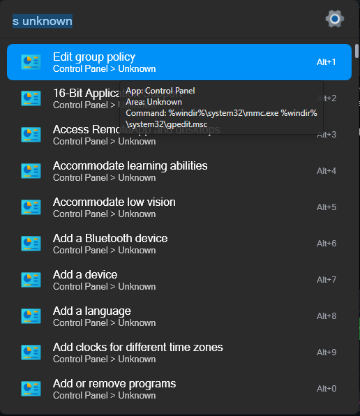 Control Panel > Unknown · Issue #2022 · Flow-Launcher/Flow.Launcher · GitHub