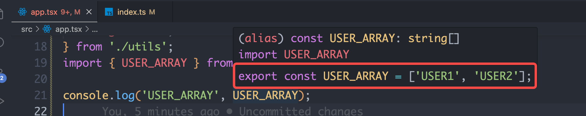 如果不在运行时函数中，app.ts import 进来的常量会变成undefined · Issue #11656 · umijs/umi · GitHub