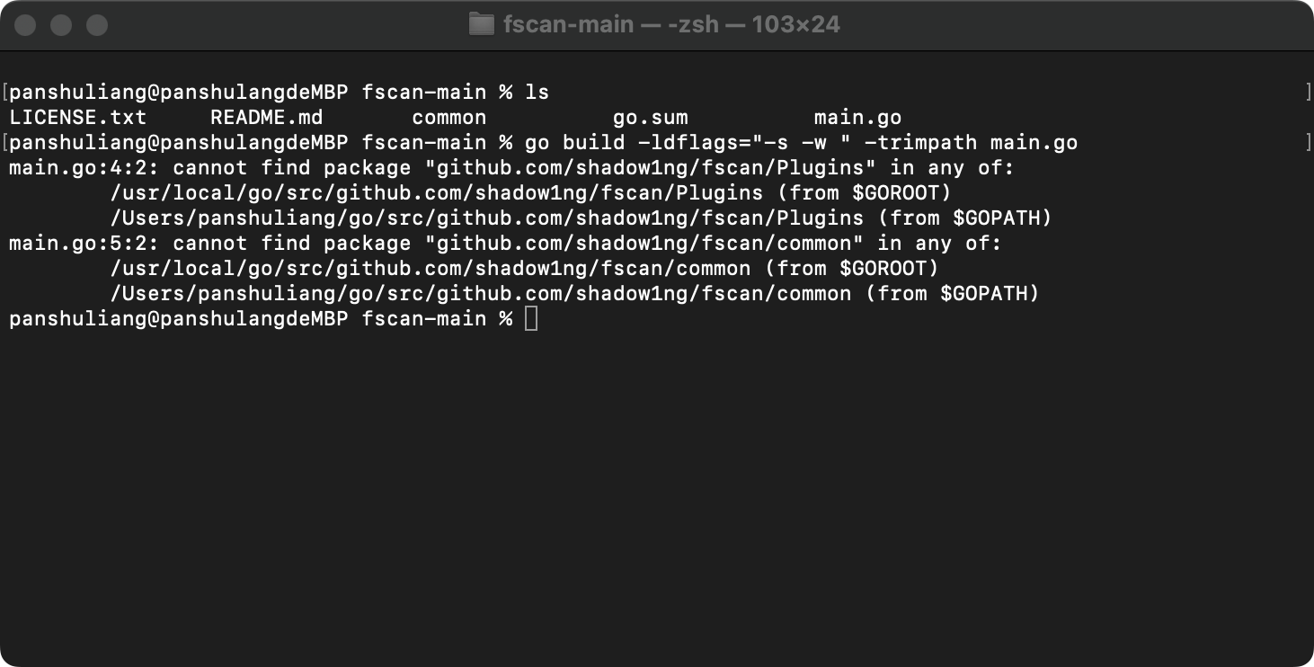 M1芯片的MacOS 运行错误 · Issue #207 · shadow1ng/fscan · GitHub