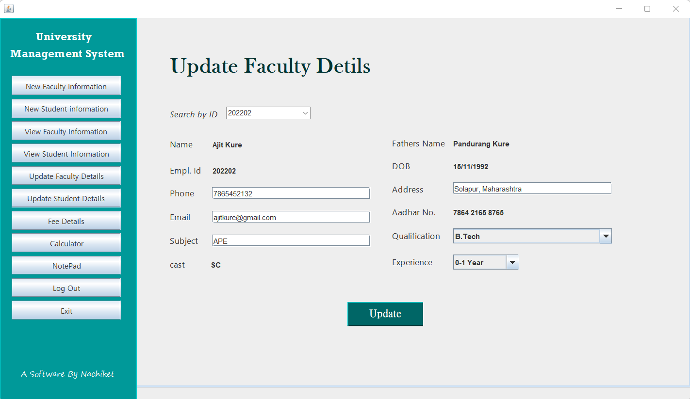 GitHub - nachiket04/University-Management-System