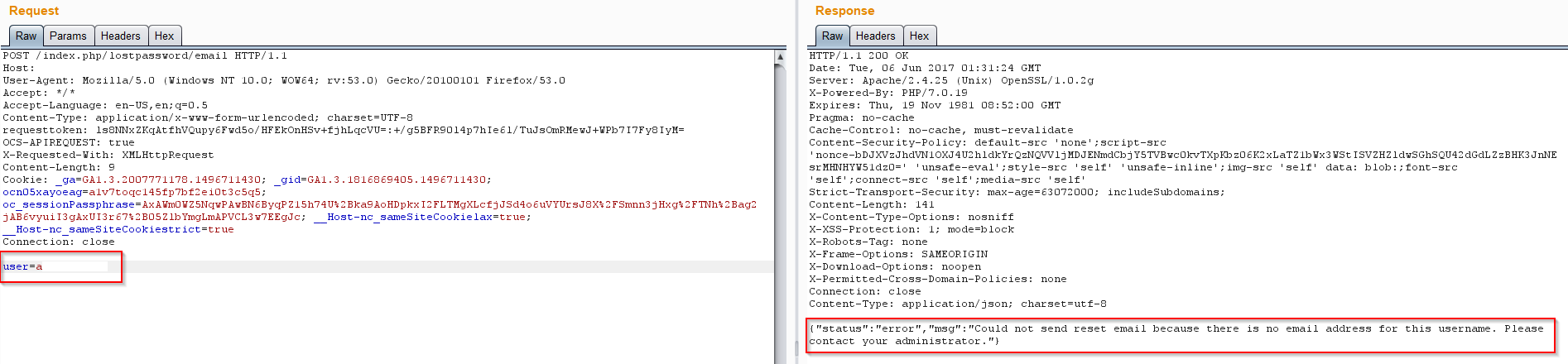 [Security vulnerability] User enumeration · Issue #300 · nextcloud-snap/nextcloud-snap · GitHub