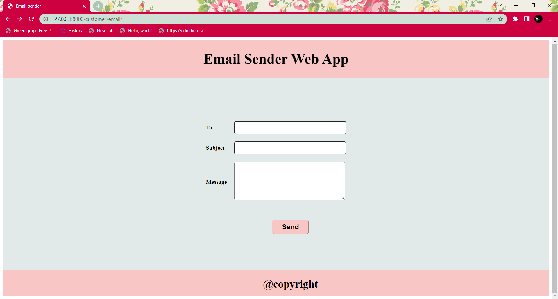 GitHub - niR22ali/Email-Sender: A 15 days internship on Python (Django ...
