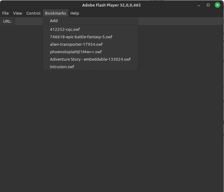 Bookmarks feature From Linux Flashplayer on Ruffle · Issue #9839 · ruffle-rs/ruffle · GitHub