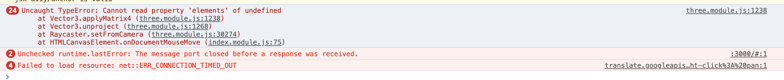 Error:Cannot read property 'elements' of undefined · Issue #86 · vasturiano/react-force-graph ...