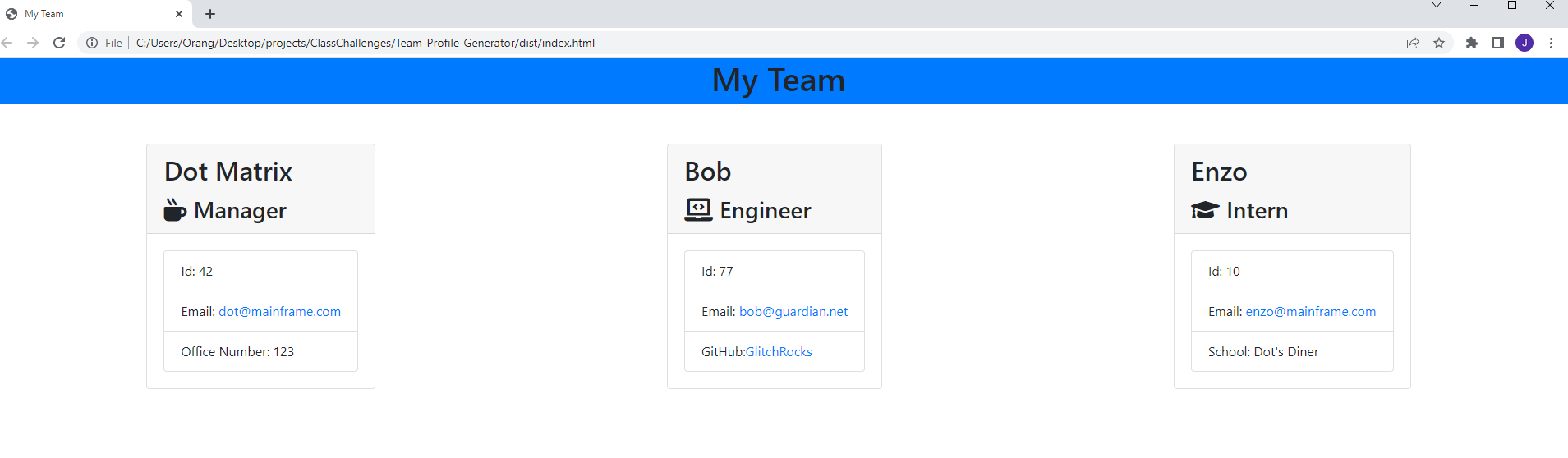 GitHub - jrargent/Team-Profile-Generator: This is the Module 10 class ...