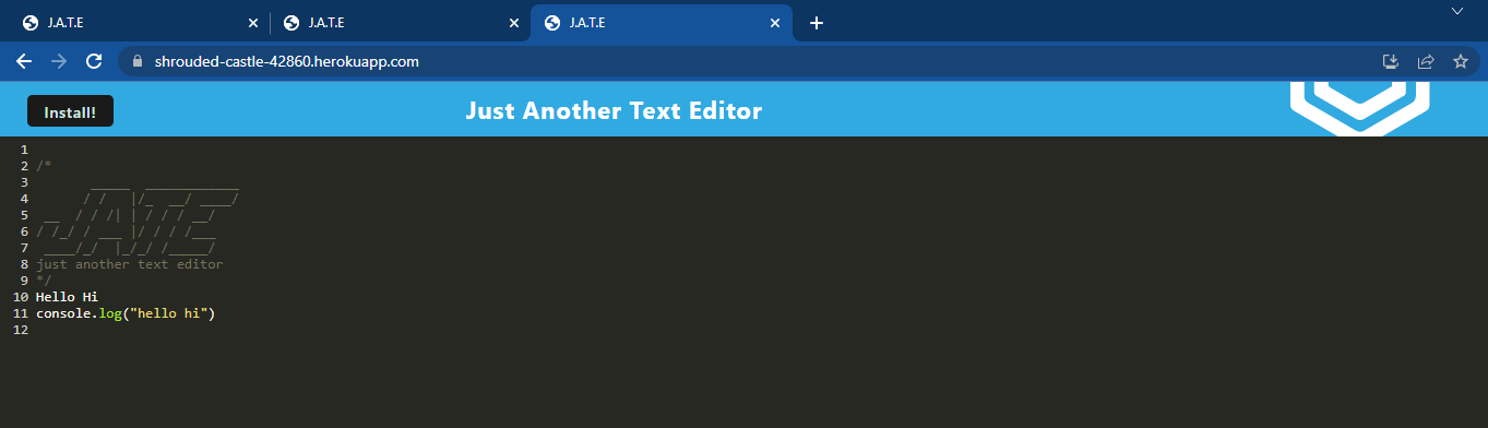 GitHub - jrargent/Module-19-PWA-Text-Editor