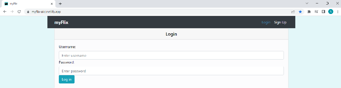 GitHub - AlissaCoto89/myFlix-client: This is the client side of the myFlix app. Using React.js ...