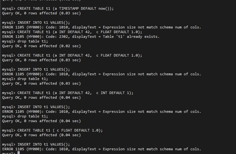 bug: default value is not equal with expected type · Issue #7139 · databendlabs/databend · GitHub