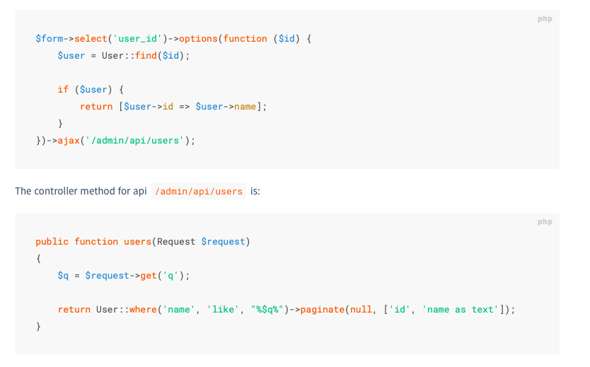 Bug on multipleSelect using ajax when editing · Issue #3180 · z-song/laravel-admin · GitHub