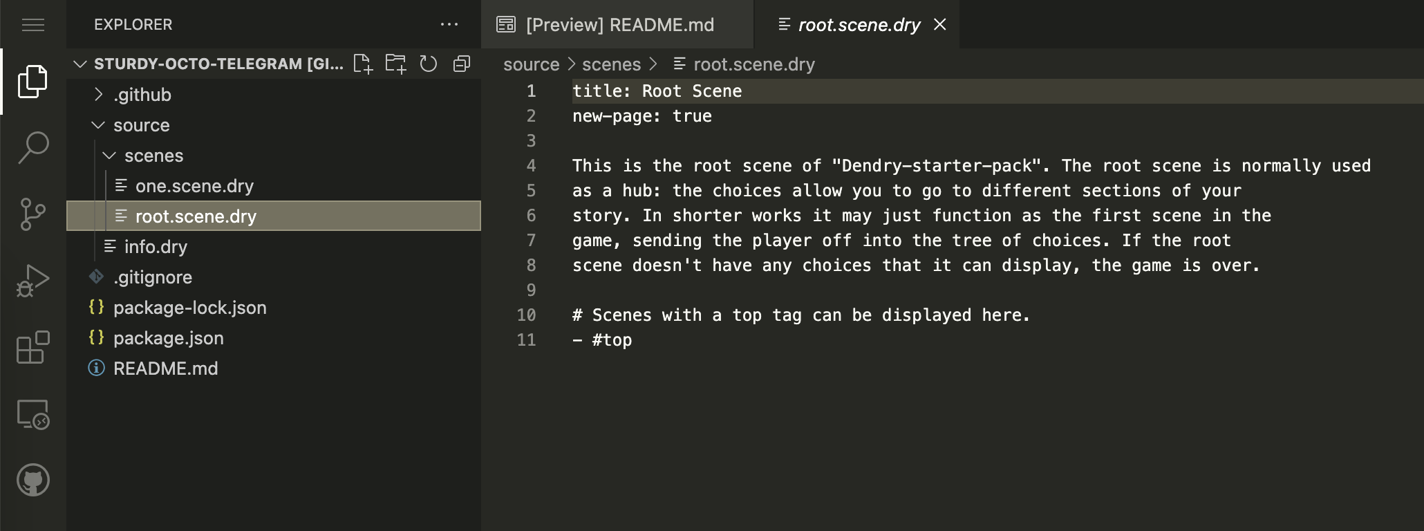 GitHub - smwhr/dendry-starter-pack: A template for a dendry project