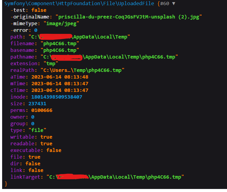 Error when file is coming from temp directory: Creating an image in "C:\Users\...\Temp\phpA6B2 ...