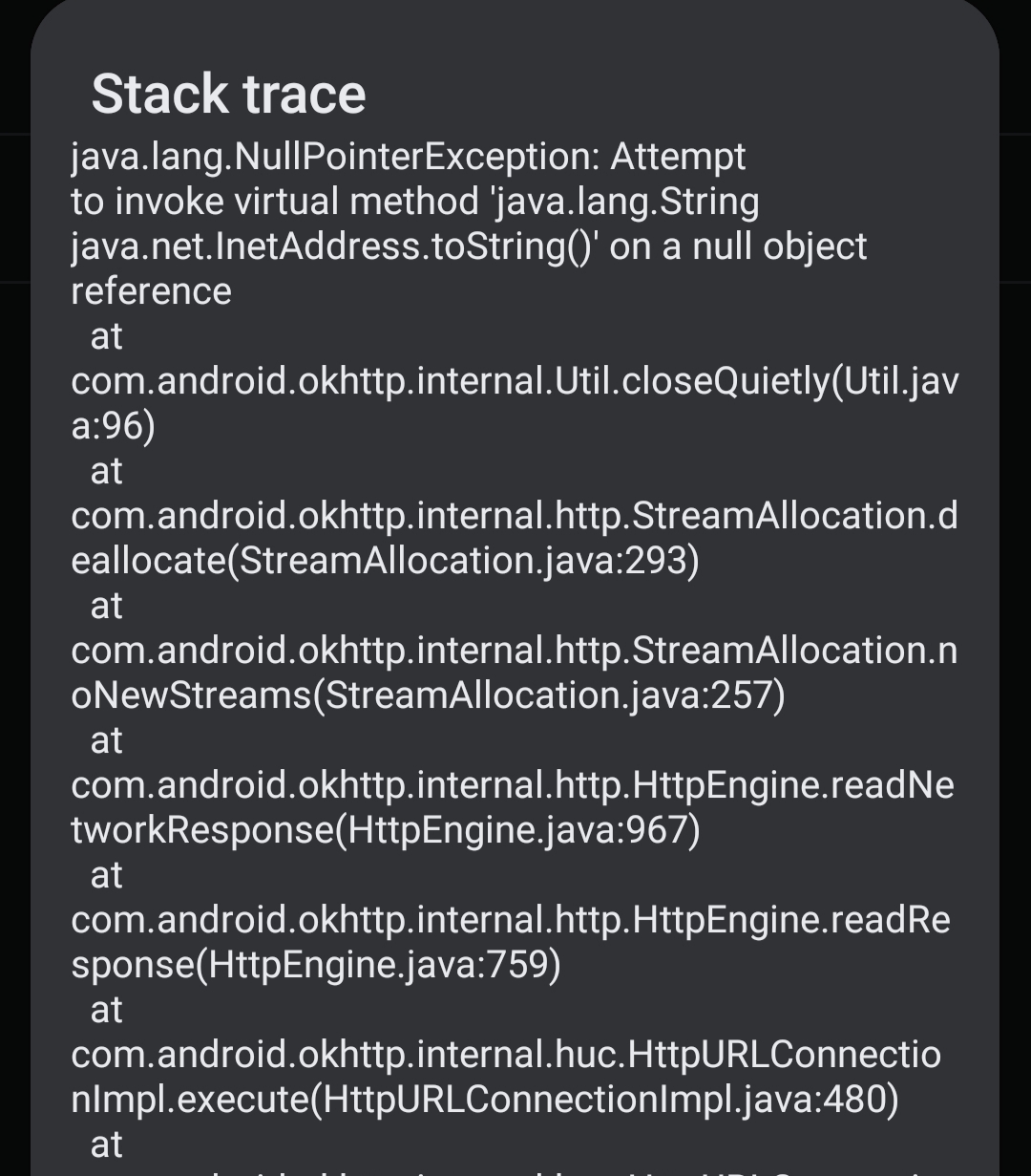 Crash on Not using VPN mode · Issue #2317 · shadowsocks/shadowsocks-android · GitHub