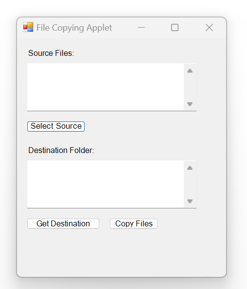 GitHub - jacquelinechan09/FileCopyingApplet: Created with PowerShell and Windows Forms, this ...