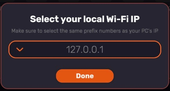 Select your local Wi-Fi IP only giving 127.0.0.1 · Issue #14 · ParticulaCode/FoundryVTT-GoDice ...