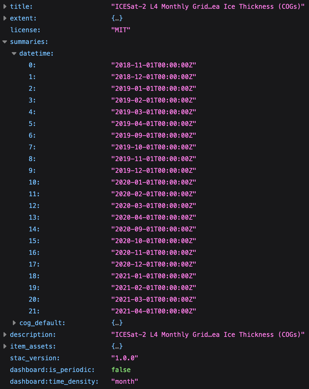 Change GEOGLAM collection to non-periodic · Issue #221 · NASA-IMPACT ...